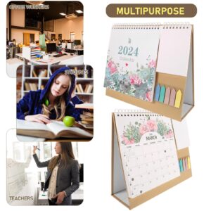 Didiseaon Household Desk Calendar Desk Calendars Desktop Calendar Delicate Month Calendar Noting Month Calendar Standing Desk Calendar Paper Multifunction K03 Decorations Home Accessories