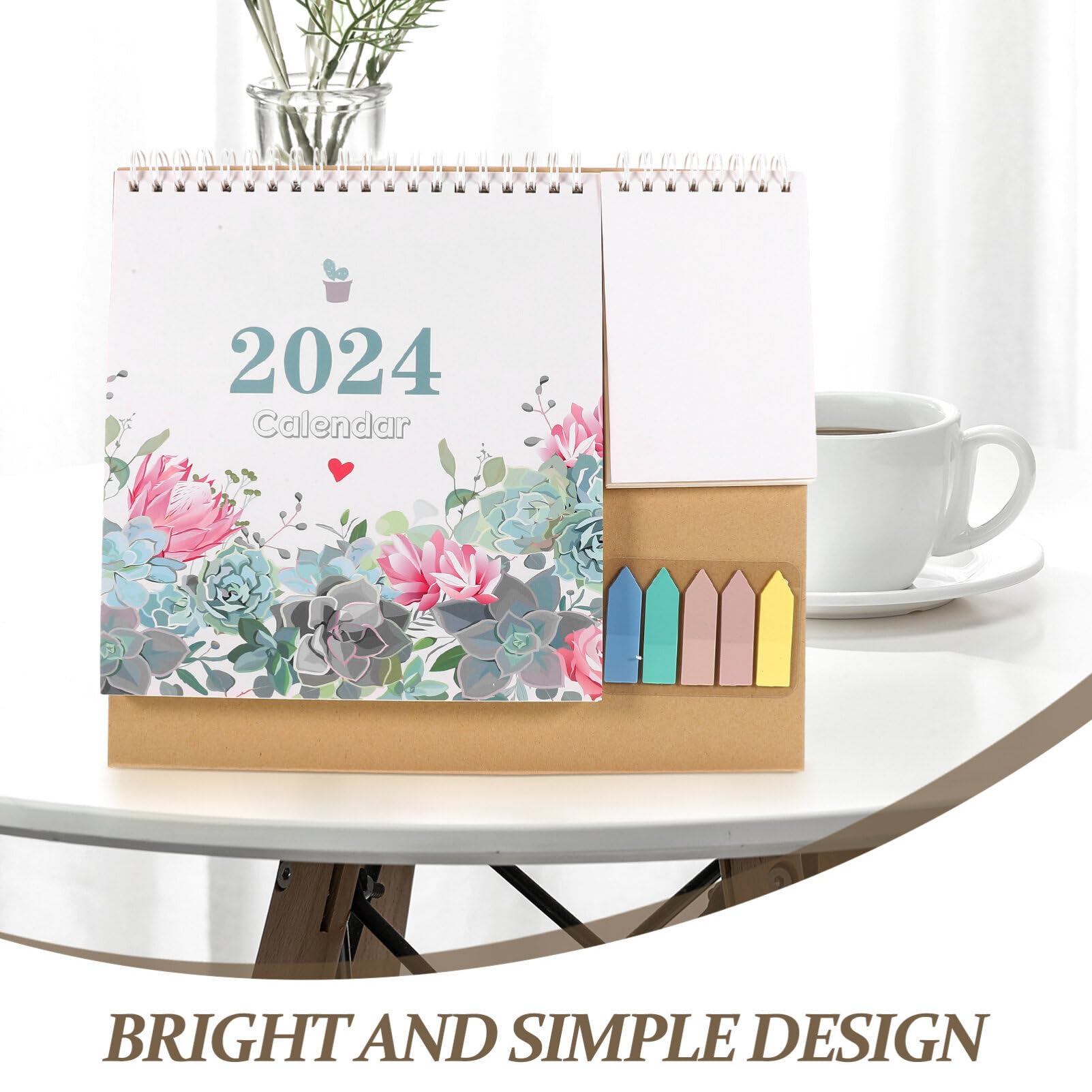 Didiseaon Household Desk Calendar Desk Calendars Desktop Calendar Delicate Month Calendar Noting Month Calendar Standing Desk Calendar Paper Multifunction K03 Decorations Home Accessories