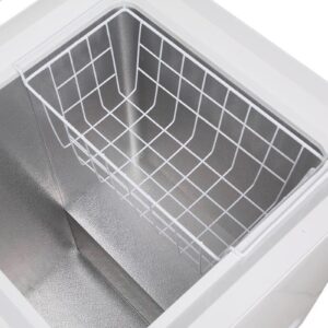 Homics Chest Freezer Baskets 17.5 Inch, Chest Freezer Organizer Bins Metal Wire Storage Baskets with Hanging Handles for Deep Freezer, Set of 2