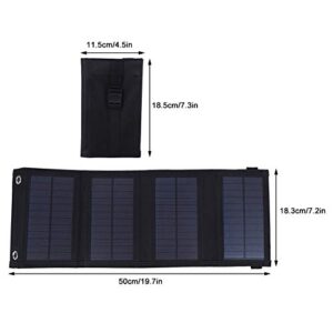 VTOSEN 10W 5.5V Portable Solar Panel Folding Charger Board for Outdoor Travel Camping Black - Efficient and Reliable Solar Panel Charger for On The Go Power Generation