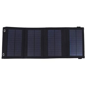 VTOSEN 10W 5.5V Portable Solar Panel Folding Charger Board for Outdoor Travel Camping Black - Efficient and Reliable Solar Panel Charger for On The Go Power Generation