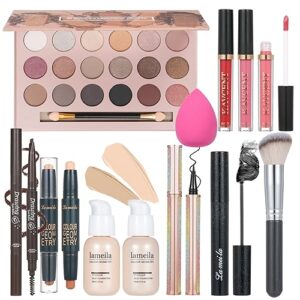 makeup kits makeup kit for women full kit makeup sets for teens make up kit for teens girls teenagers gift 18 color eyeshadow palette lipgloss makeup sets for women make up kit