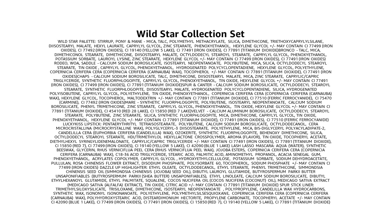 ISAMAYA Wild Star Collection Vegan Lip Color Set