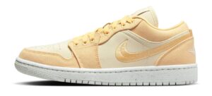 jordan women's air 1 low se celestial gold/muslin-sail (dv0426 200) - 10.5