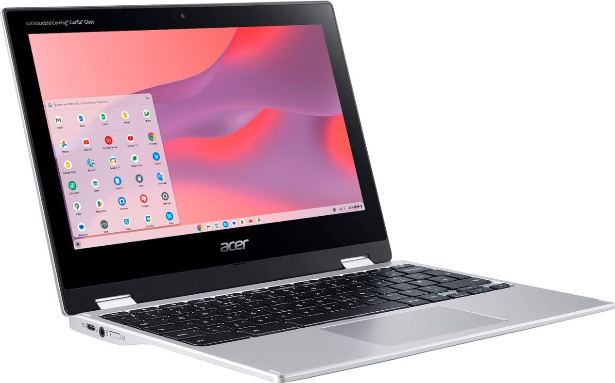 Acer - Chromebook Spin 311| 11.6" 2-in-1 Touch Screen Laptop|MediaTek Kompanio 500 MT8183C|4GB LPDDR4X|64GB eMMC (Pure Silver) (CP311-3H-K5WQ)