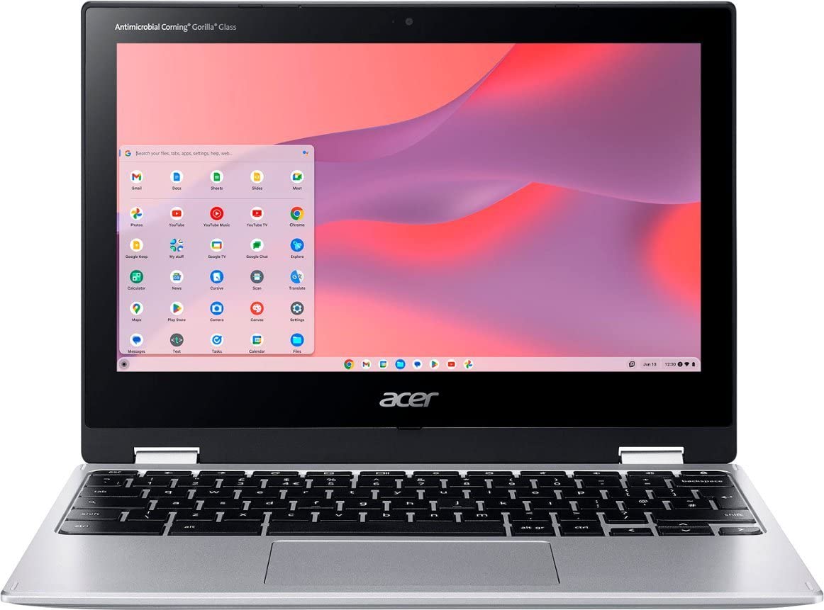 Acer - Chromebook Spin 311| 11.6" 2-in-1 Touch Screen Laptop|MediaTek Kompanio 500 MT8183C|4GB LPDDR4X|64GB eMMC (Pure Silver) (CP311-3H-K5WQ)