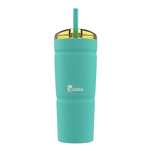 Bubba Envy S Insulated Stainless Steel Tumbler with Straw | cold up 18 hours | hot up 6 hours | Fits cup holders | Easy-to-clean | BPA-free, 24 fl oz (3.62 x 3.62 x 10.54 Inches - Teal)