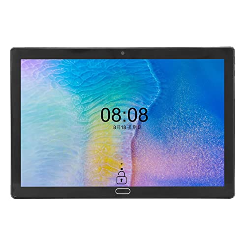 4G Calling Tablet, 4GB ROM 64GB RAM HD Tablet Supports 4G Calling 100-240V for Android10.1 (US Plug)