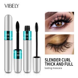 Vibely Mascara, Vibely 4D Mascara Beauty - Vegan & Organic, Vibely 2-in-1 Vegan & Organic 4D Mascara, Vibely Mascara 5x Longer Waterproof, 4D Mascara Silk Fiber Lash Mascara