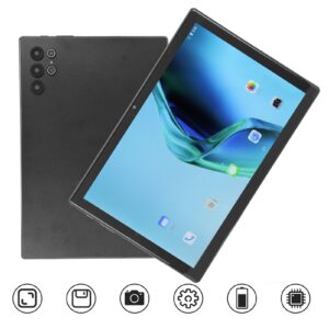 Jectse 10.1 Inch Tablet, 3200x1440 Resolution 8GB RAM 128GB ROM 4G LTE Tablet with 8MP 13MP Dual Camera, Gaming Tablet Computer for Kids Tablet (Black)