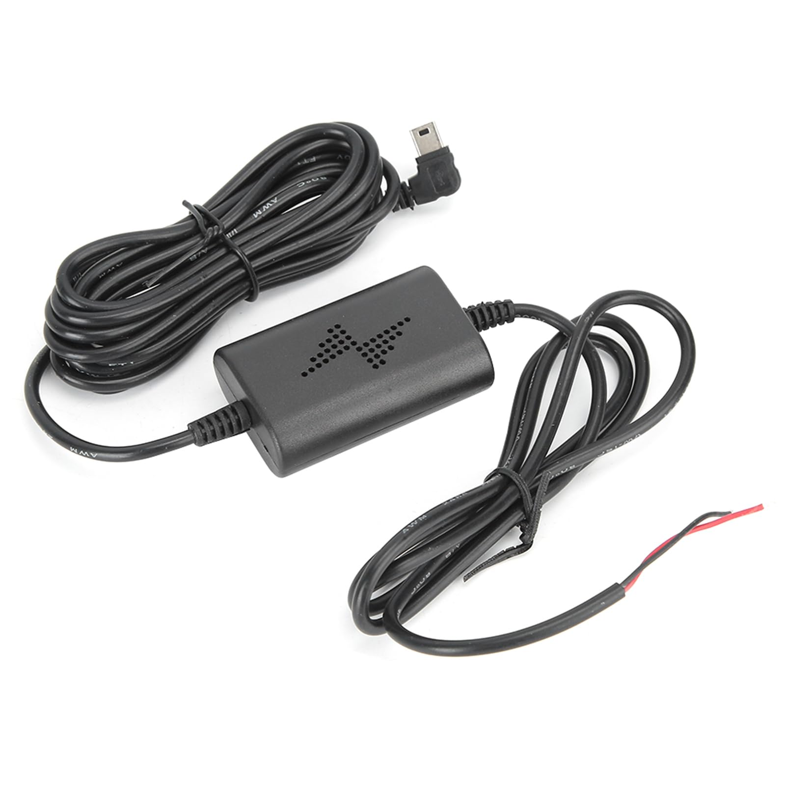 Car Parking Monitoring Line,Dash Cam Hardwire Kit 12V,24V to 5V 2.5A Left Angle Mini USB Step Down Line for Parking Monitoring