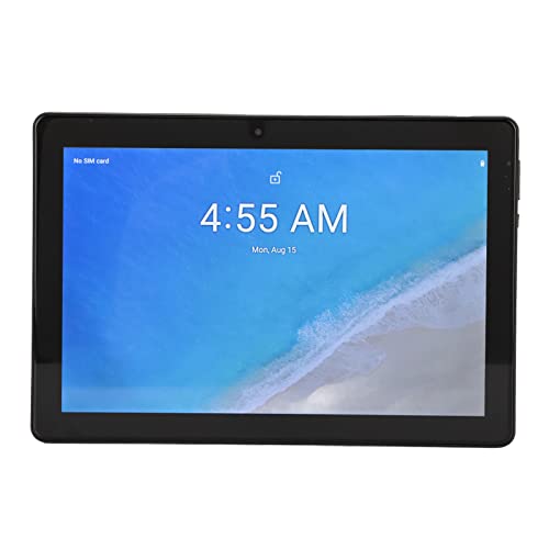 ANGGREK 10.1 Inch Tablet Octa Core Dual SIM 16GB ROM 512GB 4G LTE Black Portable Tablet with MTK6762 Chip, 10.1inch HD Screen, for 11.0 System, 3 Card Slots (US Plug)