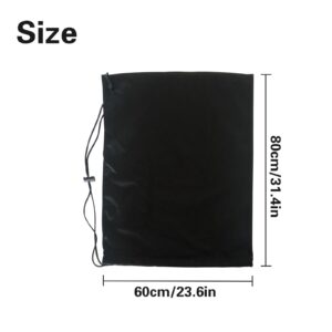 Silver Storage Bags Oversized 31.5 x 23.6 Inches Anti Tarnish Storage Bag Fabric Cloth Bag Black Drawstring Pouch Cloth Bag for Silver Storage Jewelry Silverware Protection Flatware Silver Plate