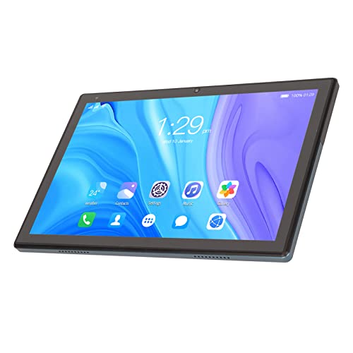 10 Inch Tablet, Kids Tablet 6GB 128GB Support Calls Front 800W HD IPS Screen High Performance: 2.4G 5G for Office (UK Plug)