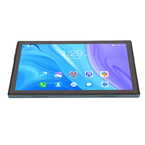 10 Inch Tablet, Kids Tablet 6GB 128GB Support Calls Front 800W HD IPS Screen High Performance: 2.4G 5G for Office (UK Plug)