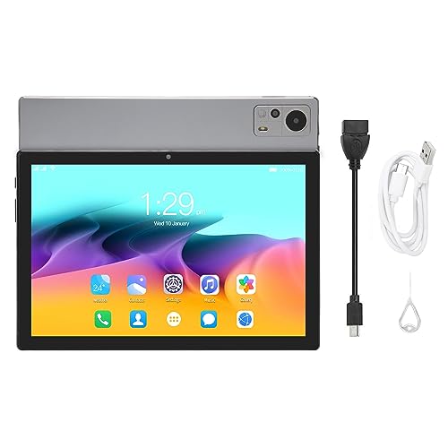 HEEPDD 10.1 Inch Tablet, Tab M10 5G WiFi Octa Core Tablet Computer 8MP 13MP 8GB 128GB for Work (Grey)