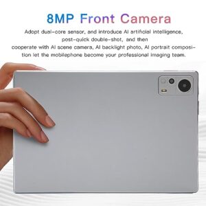 HEEPDD 10.1 Inch Tablet, Tab M10 5G WiFi Octa Core Tablet Computer 8MP 13MP 8GB 128GB for Work (Grey)