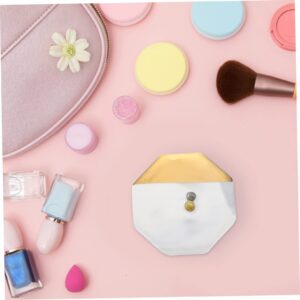 FRCOLOR Palette Foundation Mixing Paint Drawing Plate Makeup Art Tool Polish Colors Mixing Pallet Nail Art Display Tool Nail tip Nail Photo Props Manicure Paint Tray Cosmetic Ceramics