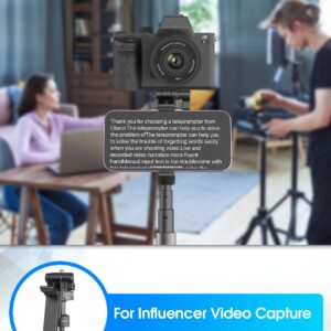 ULANZI MT-63 Mini Phone Tripod, 57" Portable Foldable Aluminum Alloy Extendable Camera Tripod with 2 in 1 Phone Clip, 360° Ball Head Travel Lightweight Tripod for iPhone DSLR Camera Max Load 5KG/11LBS