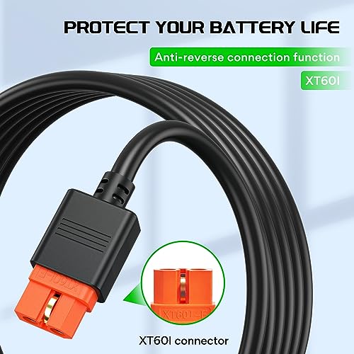 Solar to XT60I Charge Extension Cable 11.5FT, Bateria Power Solar Connector to XT60 Adapter Cable for Solar Panel, Solar Generator, RV Portable Power Station