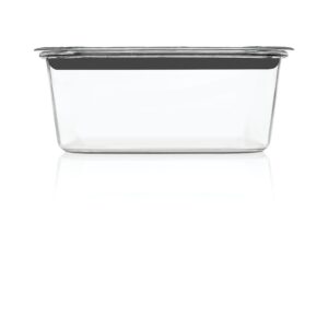 Rubbermaid Brilliance Food Storage Container, Large, 9.6 Cup, Clear 2024351 (Pack of 2)