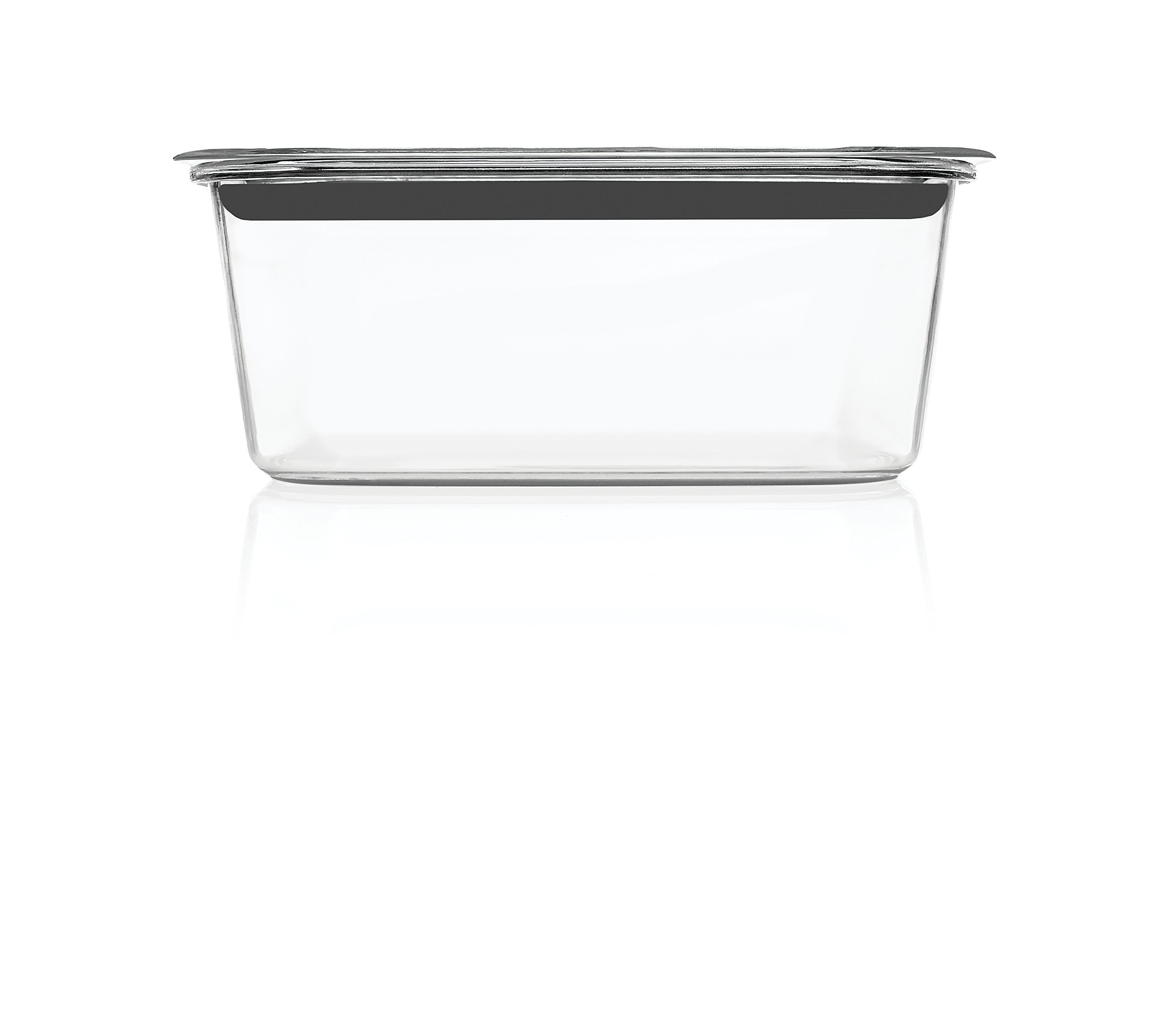 Rubbermaid Brilliance Food Storage Container, Large, 9.6 Cup, Clear 2024351 (Pack of 2)