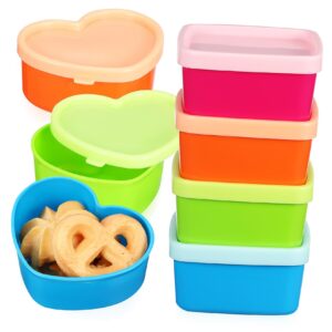 biudeco desktop storage organizers 8 pcs rainbow color storage box 8pcs wedding pp makeup stand square storage boxes