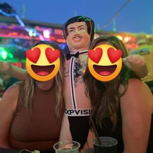 merrimix BUNDLE Inflatable Blow Up Male Doll Fernando with Novelty Wine Glasses for Bachelorette Parties, Naughty Gag Gift…