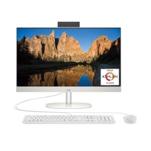 hp 23.8 inch all-in-one desktop pc, fhd display, amd athlon silver 7120u, 8 gb ram, 256 gb ssd, amd radeon graphics, windows 11 home, 24-cr0110 (2023)