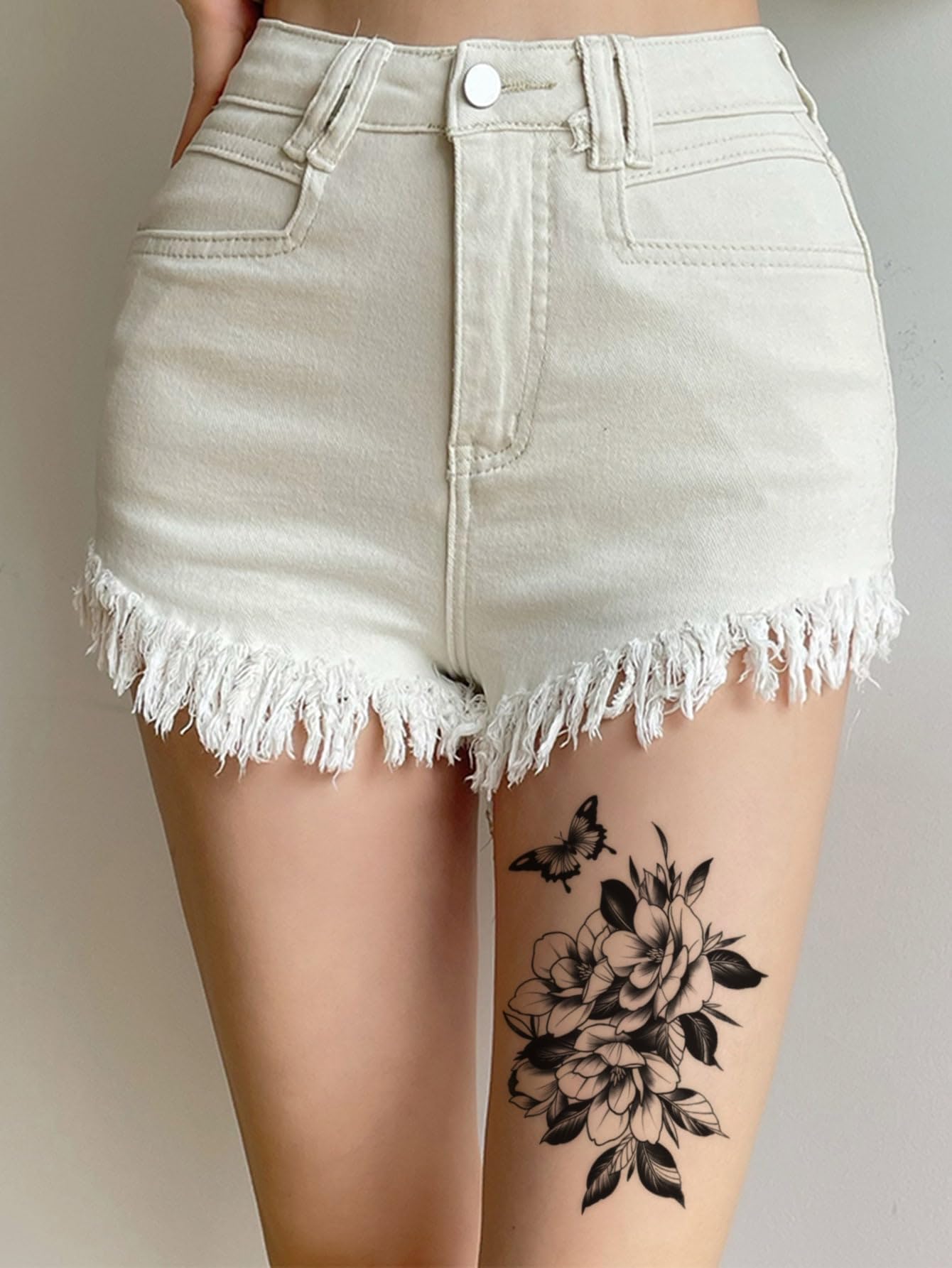 1sheet Floral Pattern Tattoo Sticker