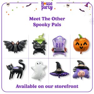 HOUSE OF PARTY Halloween Cute Boo Ghost Balloons Set, 20'' Halloween Ghost Foil Balloons for Happy Boo Day Party Decorations | Halloween Boo Balloons, Halloween Party Decorations Indoor