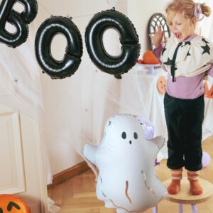 HOUSE OF PARTY Halloween Cute Boo Ghost Balloons Set, 20'' Halloween Ghost Foil Balloons for Happy Boo Day Party Decorations | Halloween Boo Balloons, Halloween Party Decorations Indoor