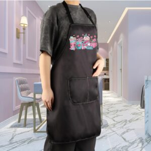 TOBGBE Lash Tech Gift Funny Lash Hustler Idea Apron With Pocket Lash Artist Gift Makeup Artist Gifts (Lash Hustler)