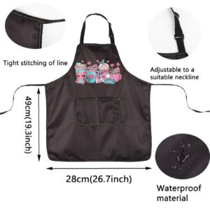 TOBGBE Lash Tech Gift Funny Lash Hustler Idea Apron With Pocket Lash Artist Gift Makeup Artist Gifts (Lash Hustler)