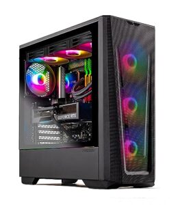 skytech gaming eclipse lite gaming pc desktop – amd ryzen 7 7800x3d 4.2 ghz, nvidia rtx 4070 ti, 1tb nvme gen4 ssd, 32gb ddr5 ram rgb, 850w gold psu, 360mm aio, 11ac wi-fi, windows 11 home 64-bit