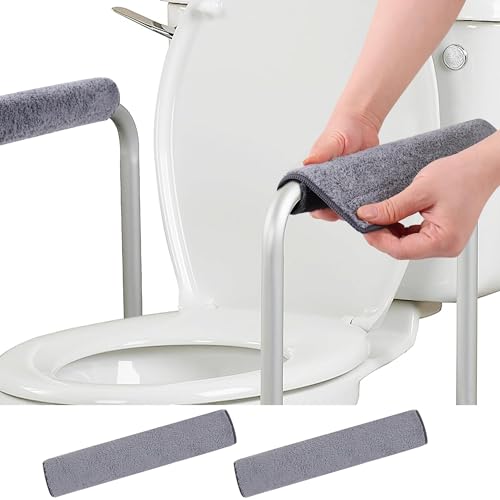 2 Pcs Small Armrest Pads Covers - Widened Velcro Straps Comfortable and Protective for Toilet Handle, Office Chairs, and Armrest Chairs Comfort Padding Pressure (Size：S)