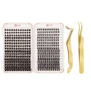 voozt cluster lashes 384 pcs+lash tweezers