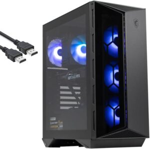 msi aegis rs gaming desktop: intel core i7-13700f, rtx 4060, 64gb ddr5, 2tb m.2 nvme + 2tb hdd, liquid cooling, wifi 6e, keyboard & mouse, diy friendly, windows 11 home, black