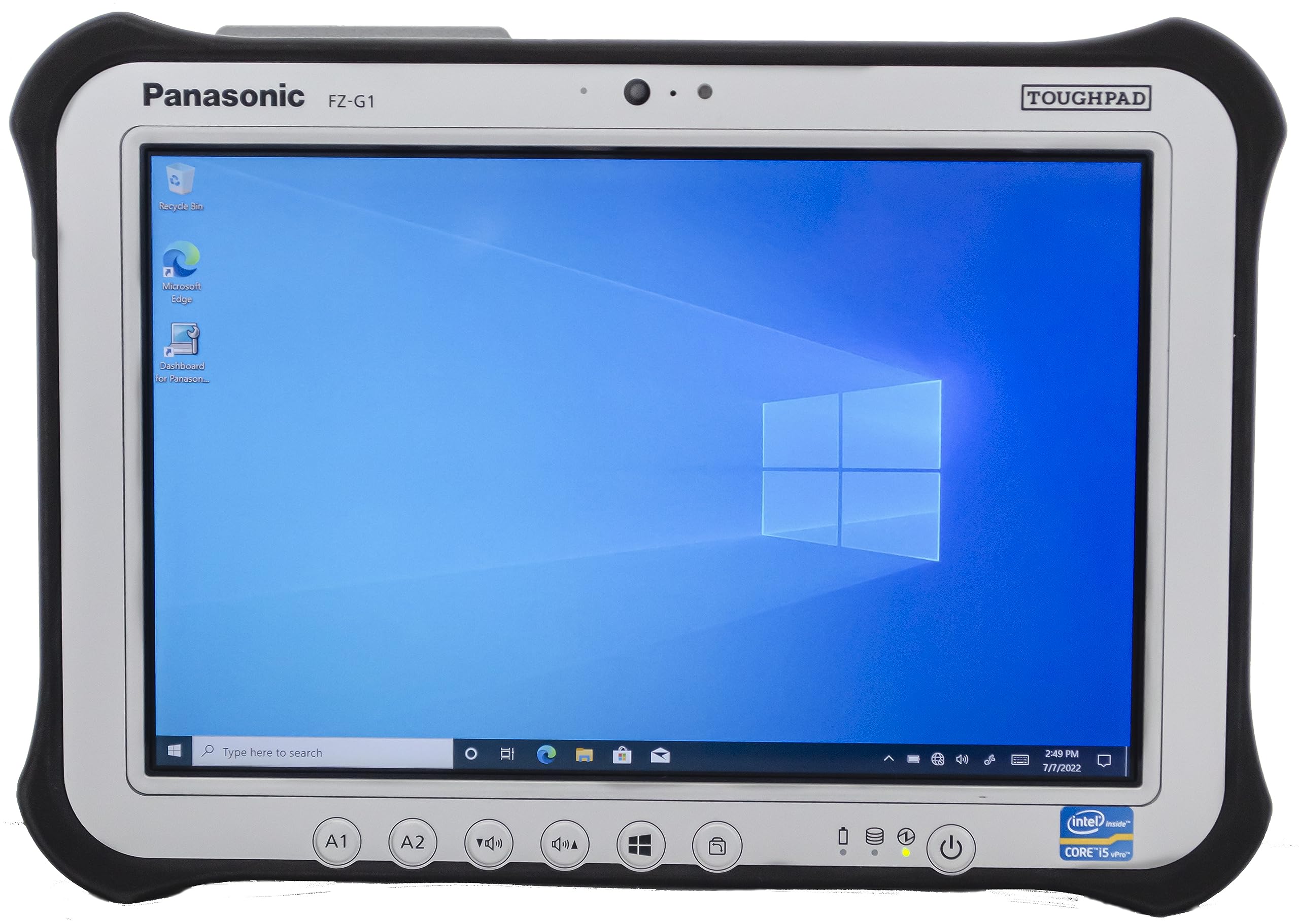 Panasonic Toughpad FZ-G1 MK1, Intel i5-3437U 1.9GHz, 10.1 WUXGA Multi TouchDigitizer, 8GB, 128GB SSD, LAN Port, 4G AT&T, Camera, WiFi, Bluetooth, Windows 10 Pro (Renewed)