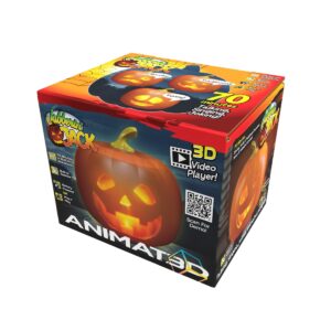 animat3d jabberin' jack talking animated pumpkin with built in video projector & speaker plug'n play