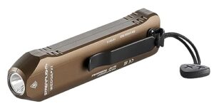 streamlight 88813 wedge xt 500-lumen slim everyday carry flashlight, includes usb-cord, pocket lanyard, coyote