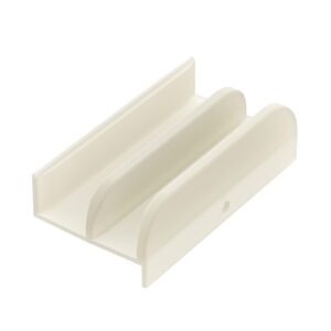 m6219 sliding shower door bottom guide fits for sliding shower door (top hung) tub enclosure systems, 1/2 in channels for glass shower door plastic guide