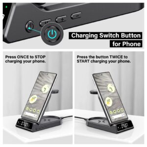 SwanScout Wireless Charging Station for Google Pixel Watch 1 (Not for Google Pixel Watch 2), SwanScout 702G, Fodable Wireless Charger for Google Pixel 8 Pro/8a/8/Fold/7A/7 Pro/7/6/6Pro, Pixel Buds Pro