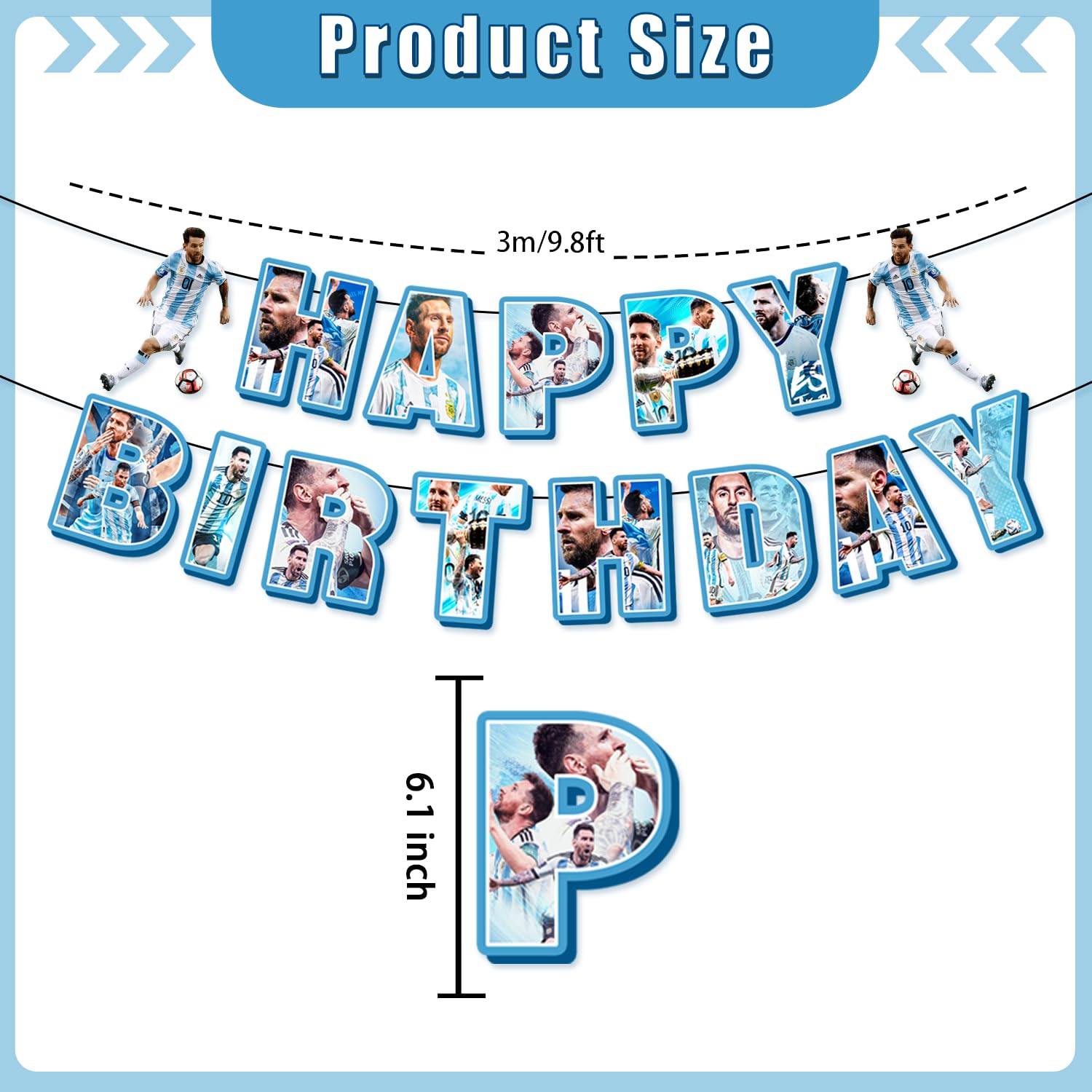 Soccer Themed Birthday Party Supplies, Soccer Birthday Party Decorations Includes Banner, Balloons, Cake Toppers, Football Party Favors Soccer Party Decorations for Kids Adults Birthday Party Favors