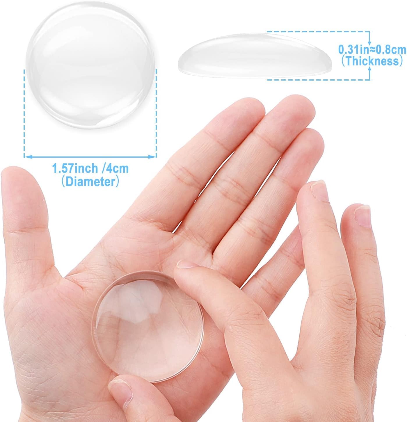 6PCS Clear Self Adhesive Rubber Door Knob Wall Shield Door Stopper, Silicone Cushion Guard for Door Handle Bumper, Wall Protection Solution Fridge Door Stopper and Stopper for Wall