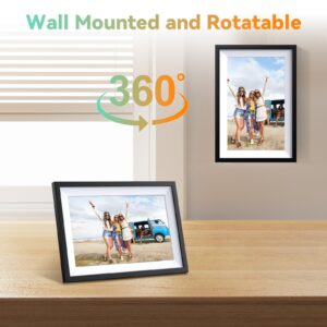 Apofial 16G Digital Picture Frame 10.1 Inch WiFi Digital Photo Frame,1280 * 800 HD IPS Touch Screen Smart Cloud Photo Frame, to Share Photos Or Videos Remotely Via APP Email