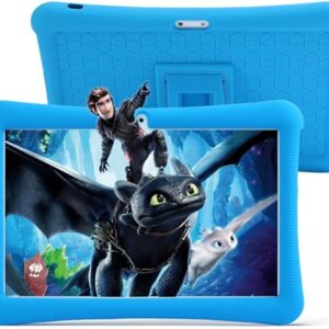 niuniutab Kids Tablet, 10 inch Android for Kids, 4GB RAM 64GB ROM, 1280x800 IPS HD Touchscreen, Tablet with Parental Control, Kid Software Pre-Installed, WiFi, Bluetooth,(Blue)...…