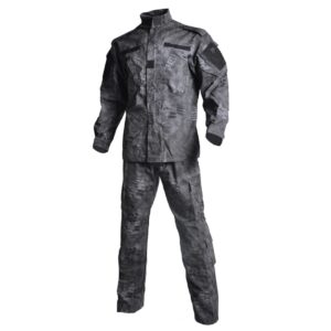 Men's Tactical Suit Army Uniform Camouflage SpeciaLces Soldier Training Combat Uniform Jacket And Pants Ruin Gray XS