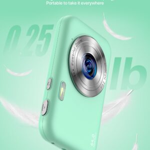 Digital Camera, FHD 1080P Kids Camera with 32GB SD Card 16X Digital Zoom Portable Small Camera, Compact Point and Shoot Camera Mini Digital Camera for Teens Kids Boys Girls Students Seniors - Green