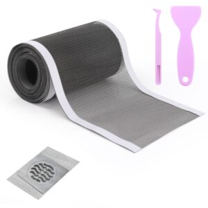 4.72in*13ft widen disposable shower drain hair catcher, cutable shower drain hair catcher that can be cut to fit any size, easily covering round, square, and rectangular floor drains. (1, 4.72in*13ft)